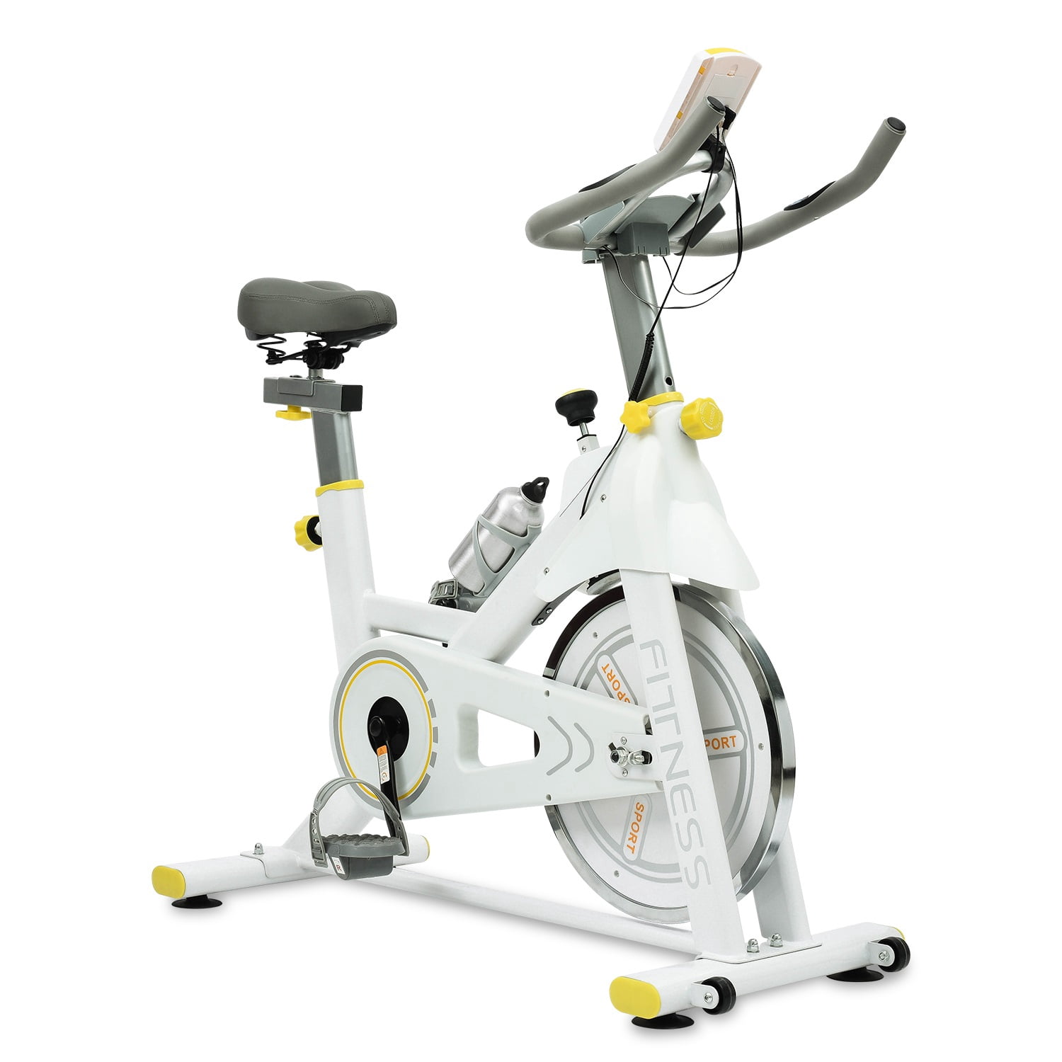 Bike, IndoorBicycle With 4Adjustable Seat & 2Non-slip Handlebars, LCD ...