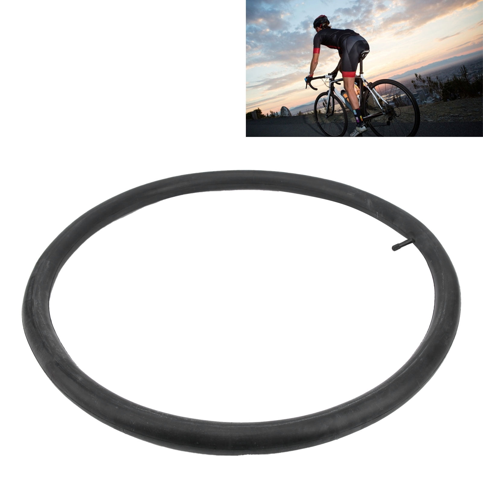 Bike Inner Tubes, Butyl Rubber Inner Tubes Durable With Schrader Valve ...