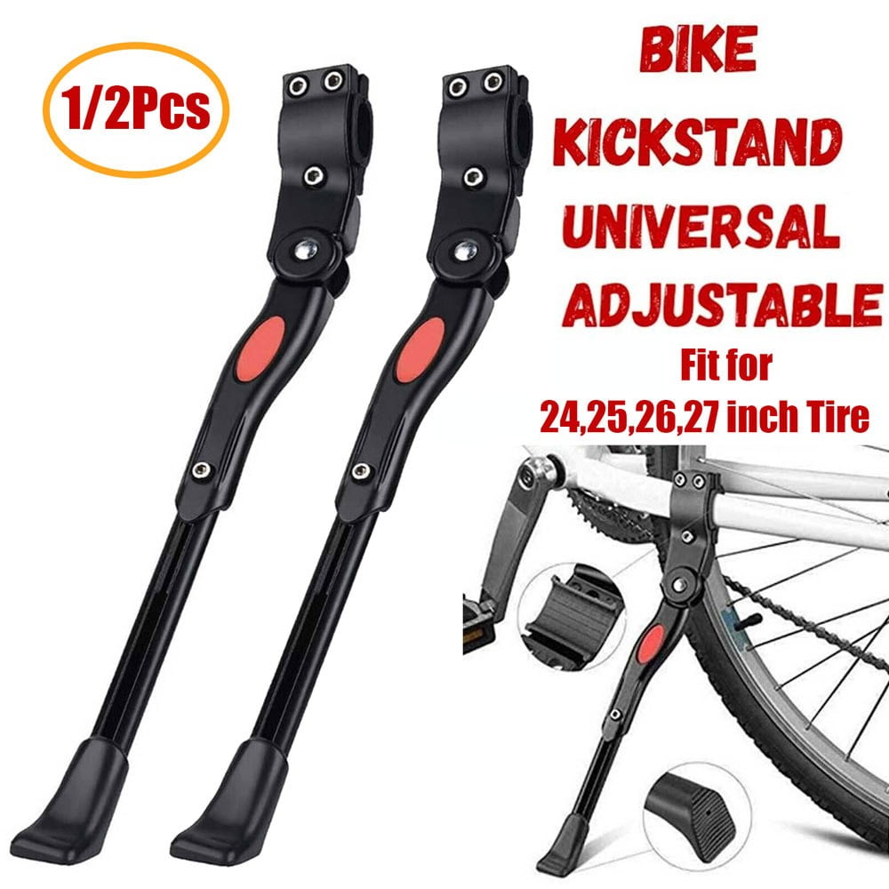 Bike KICK STAND Bicycle UNIVERSAL Mountain MTB Road Adjustable Side 24 ...