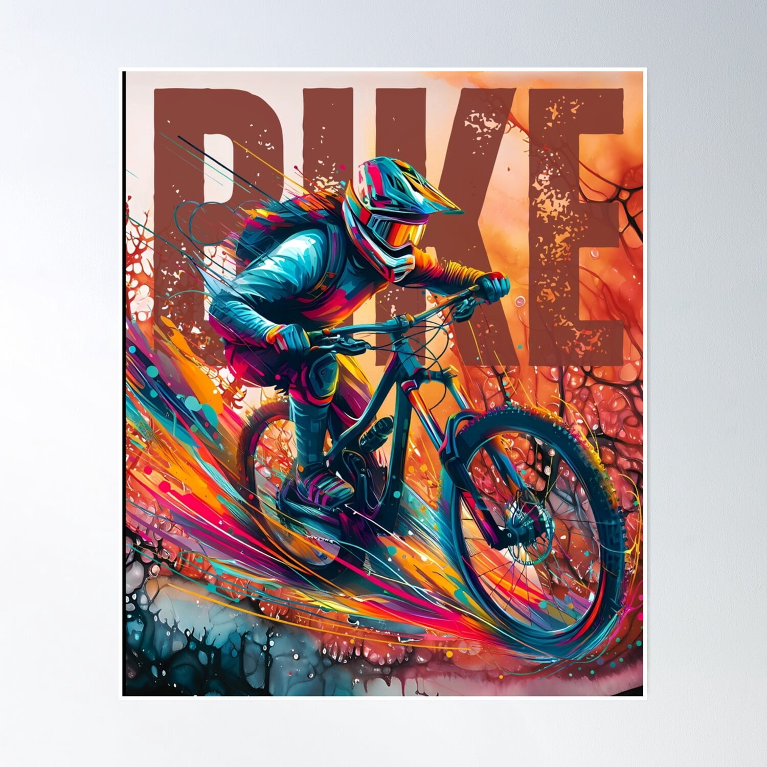 Bike Life Poster Wall Art, Modern Wall Decor, 12x18 UNFRAMED - Walmart.com