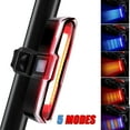 SIISLL Rechargeable Ultra Bright LED Bicycle Rear Light with 5 Modes ...