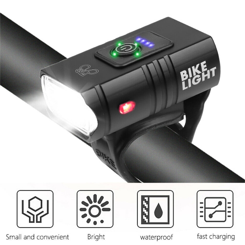 Bike Light T6 LED Bicycle Front Light 10W 6 Modes USB Rechargeable MTB ...