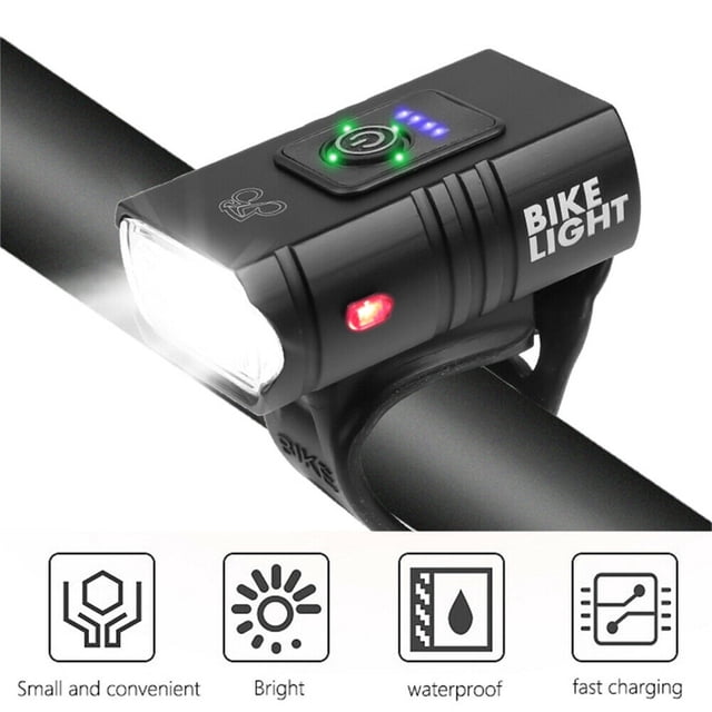 Bike Light T6 LED Bicycle Front Light 10W 6 Modes USB Rechargeable MTB ...