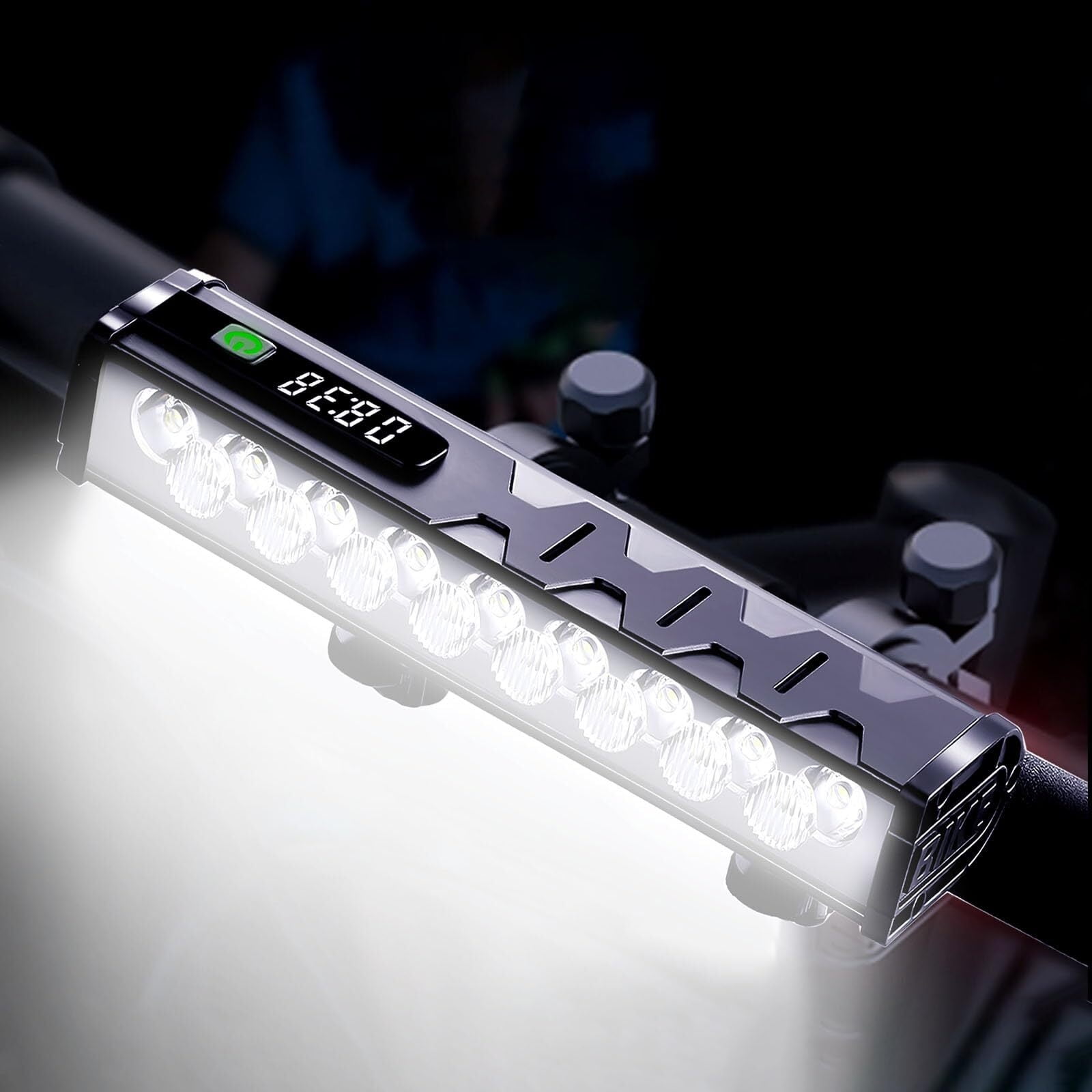 Bike Lights, 8 LED 12000 Lumen Bicycle Light with 4 Modes, 10000mAh USB Rechargeable Bike Light ...