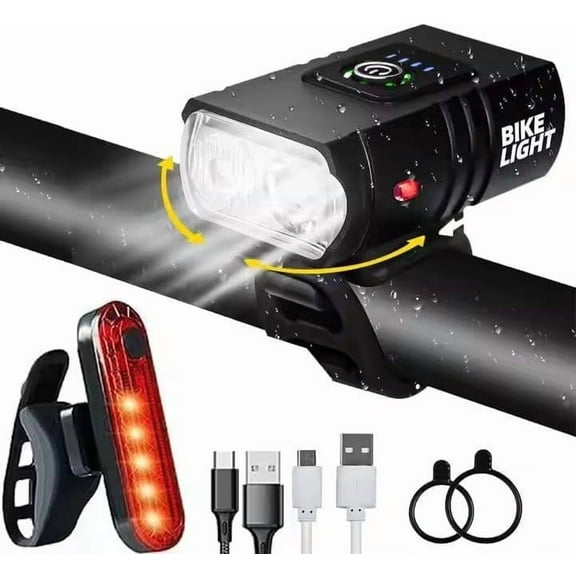 ROCKBROS Bike Front light 800 lumens Smart Headlight Type-C Charging ...