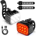Bike Lights Set [8+13 Modes], Rechargeable Bicycle Light Ultra Bright ...