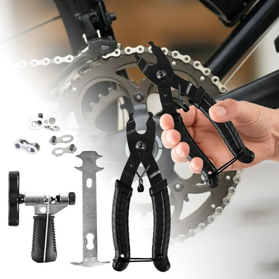 Bike Link Plier Plus Chain Splitter Tool Set with Chain Checker Wear ...