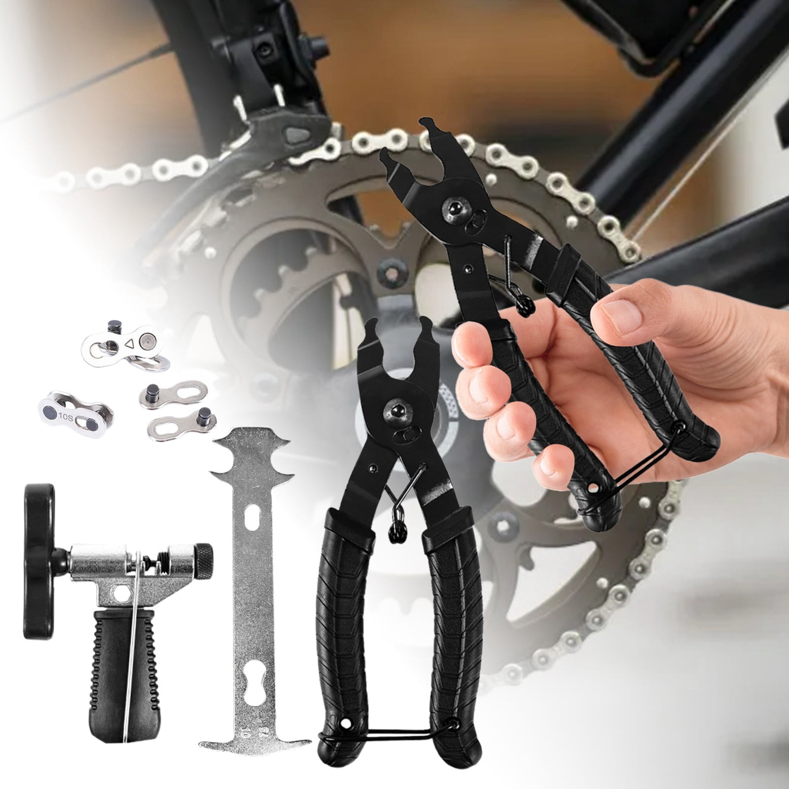 Bike Link Plier Plus Chain Splitter Tool with Chain Checker Wear ...