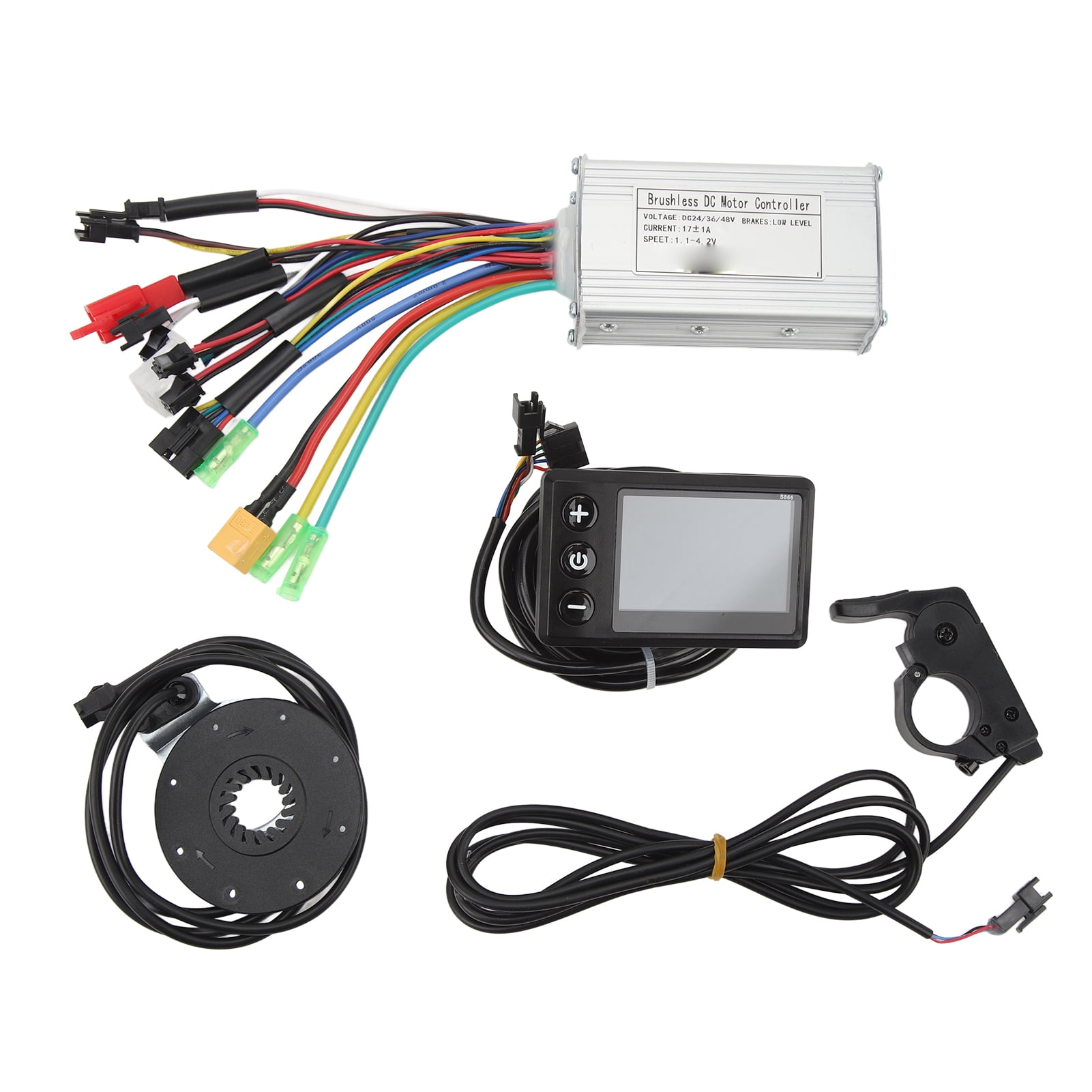 Bike Lithium Battery Conversion Kit with LCD S866 Display Panel ...