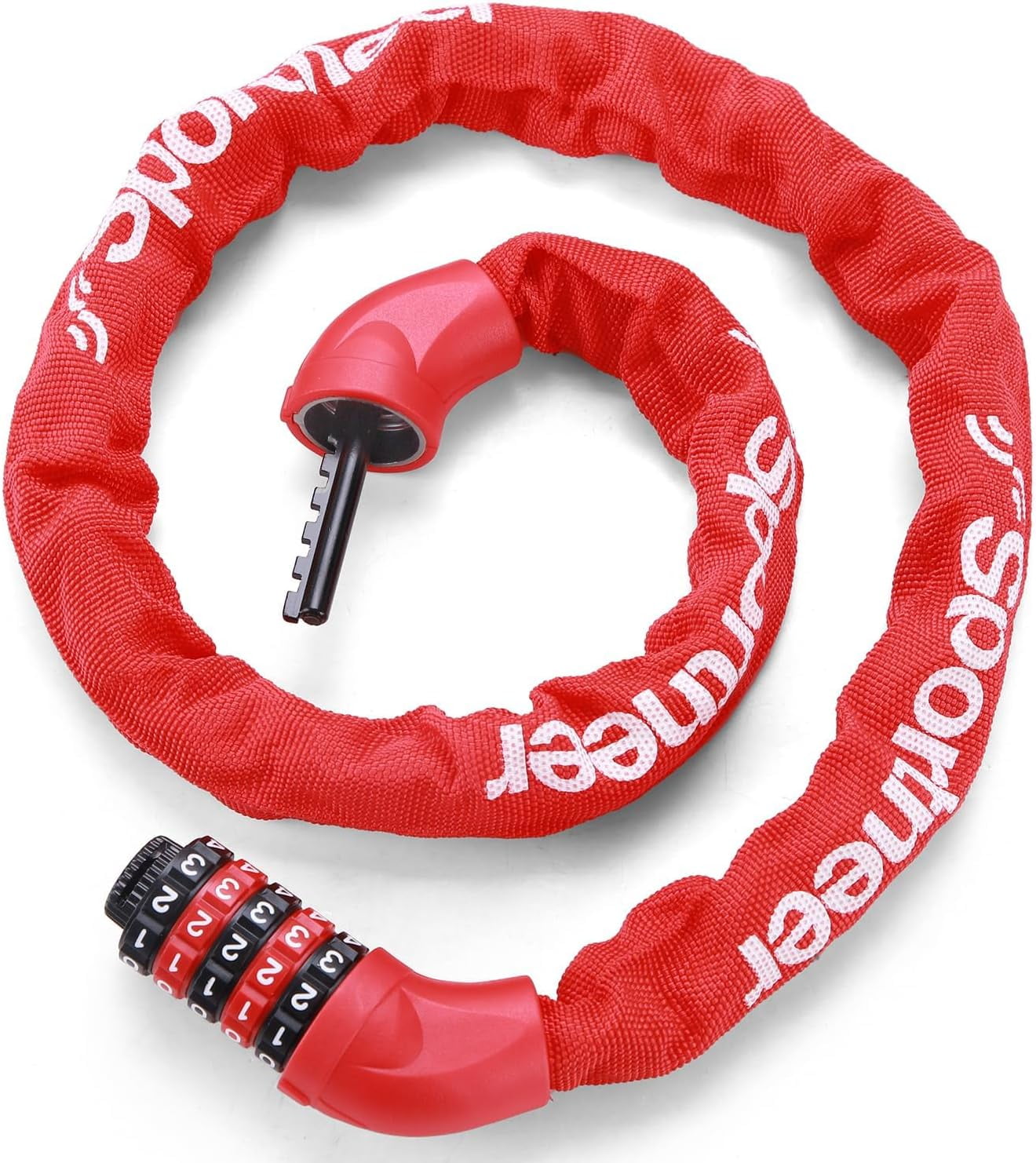 Bike Lock: 5 Digit Combination High Security Anti Theft Bike Chain Lock - 3.2/3.6/4ft Heavy Duty ...