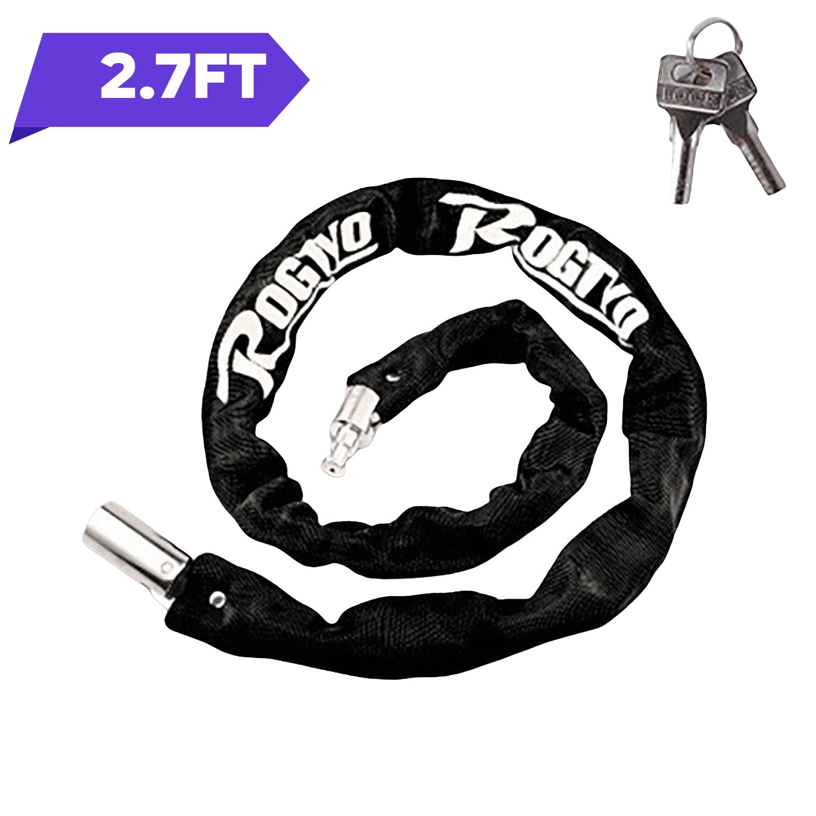 Bike Lock, Bike Locks Heavy Duty Anti Theft with 2 Keys , 2.1/2.7/3.4/4 ...