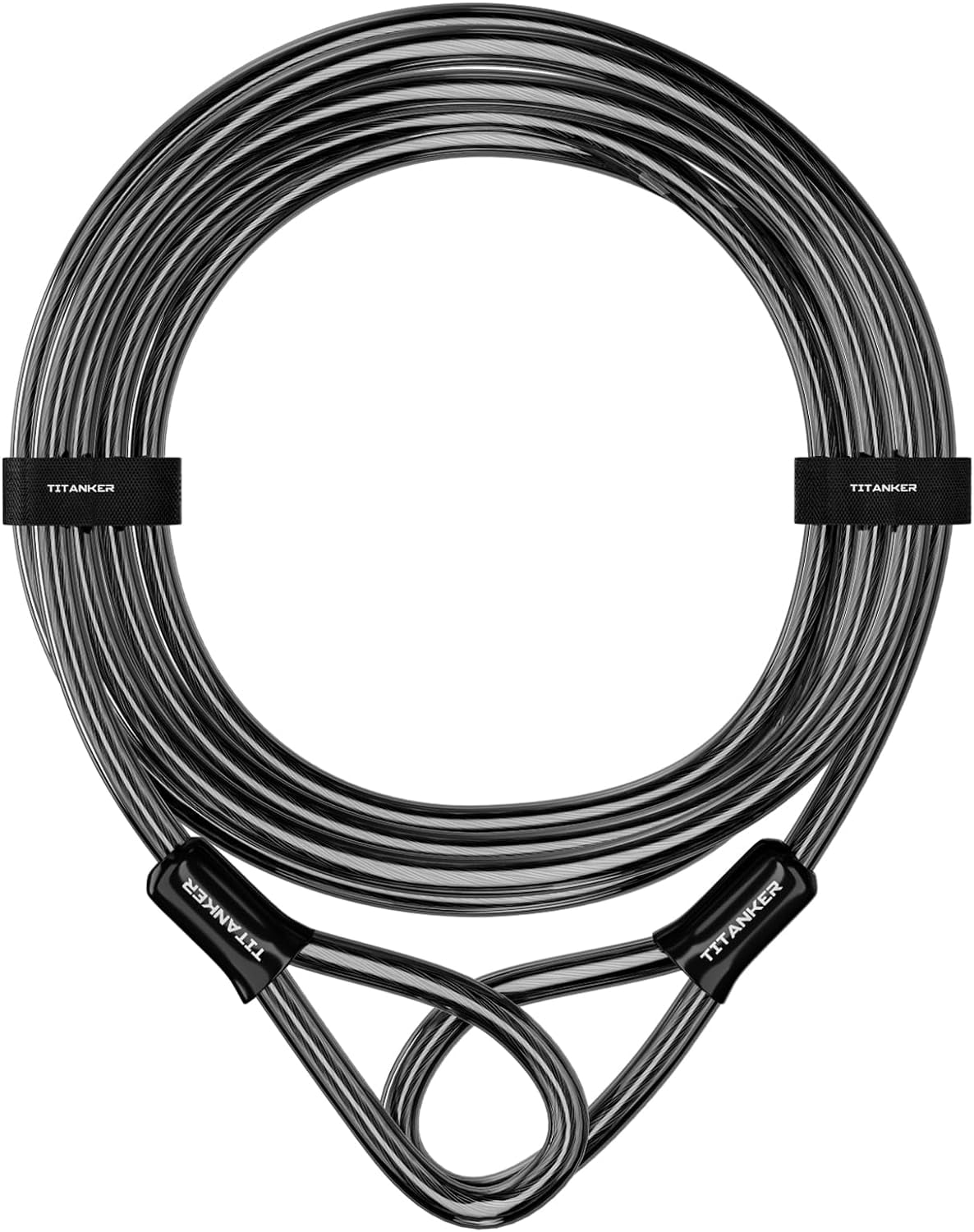 Bike Lock Cable,12mm Thick Security Cable with Loops Heavy Duty Steel ...