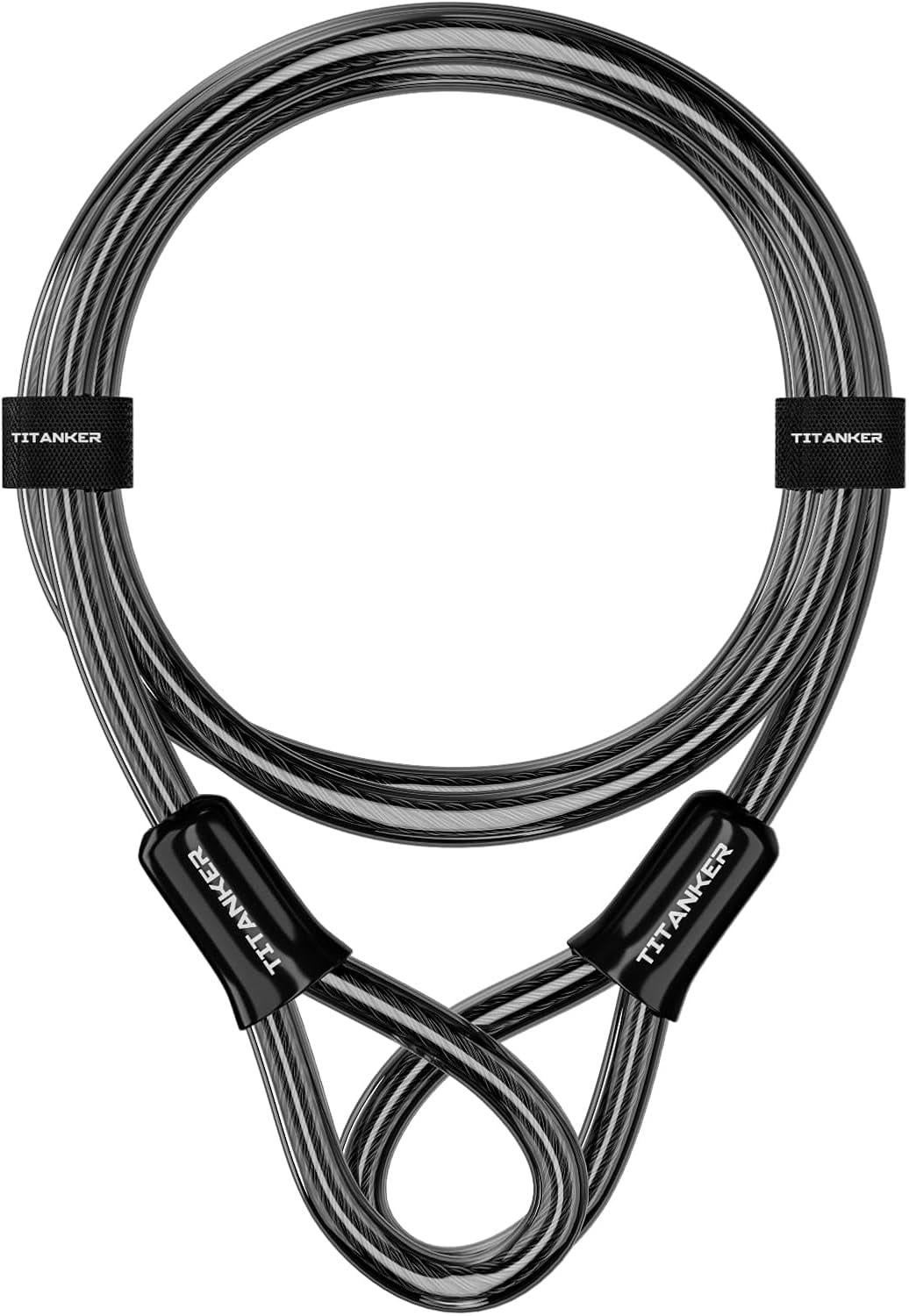 Bike Lock Cable,12mm Thick Security Cable with Loops Heavy Duty Steel ...