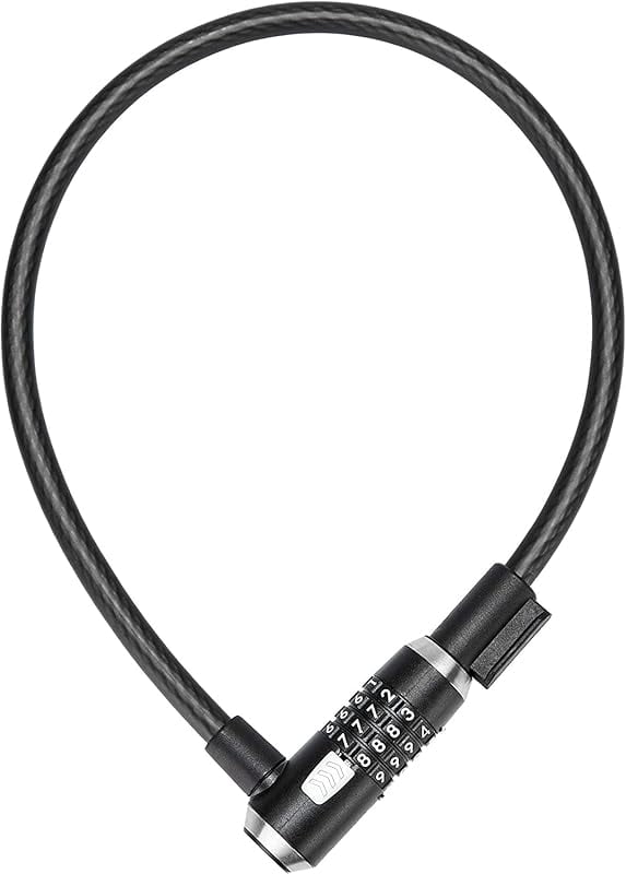 Bike Lock Cable, 2FT/6FT/10FT Long 12mm Thick Heavy Duty Braided Steel ...