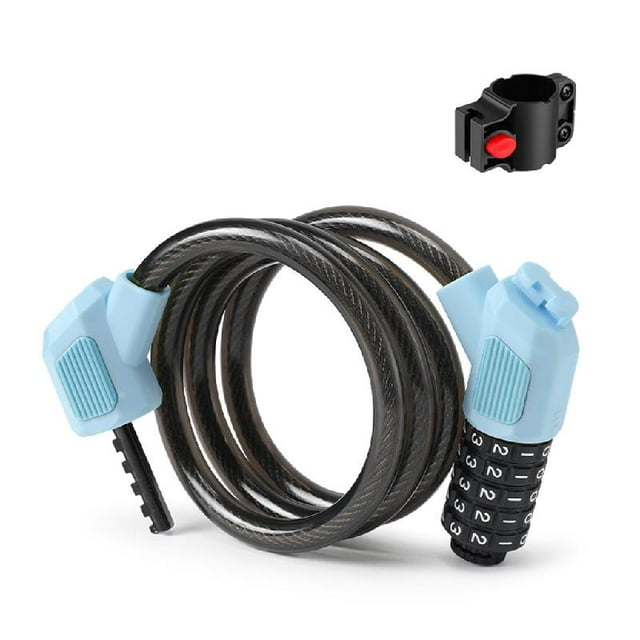Bike Lock Cable Bike Lock Heavy Duties AntiTheft Security 5Digits ...