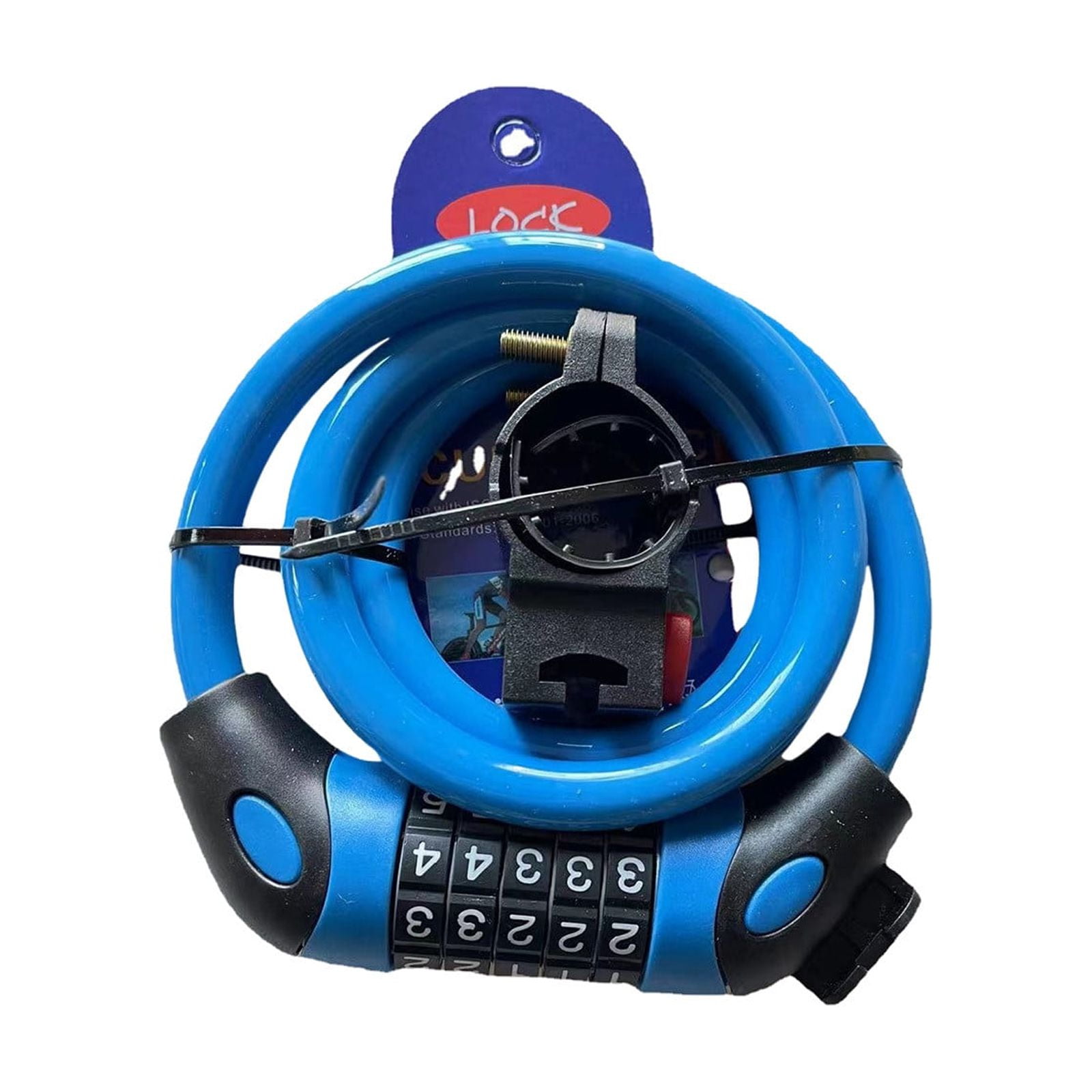 Bike Lock Cable Combination Bike Lock 5 Digit Resettable Bicycle Cable ...