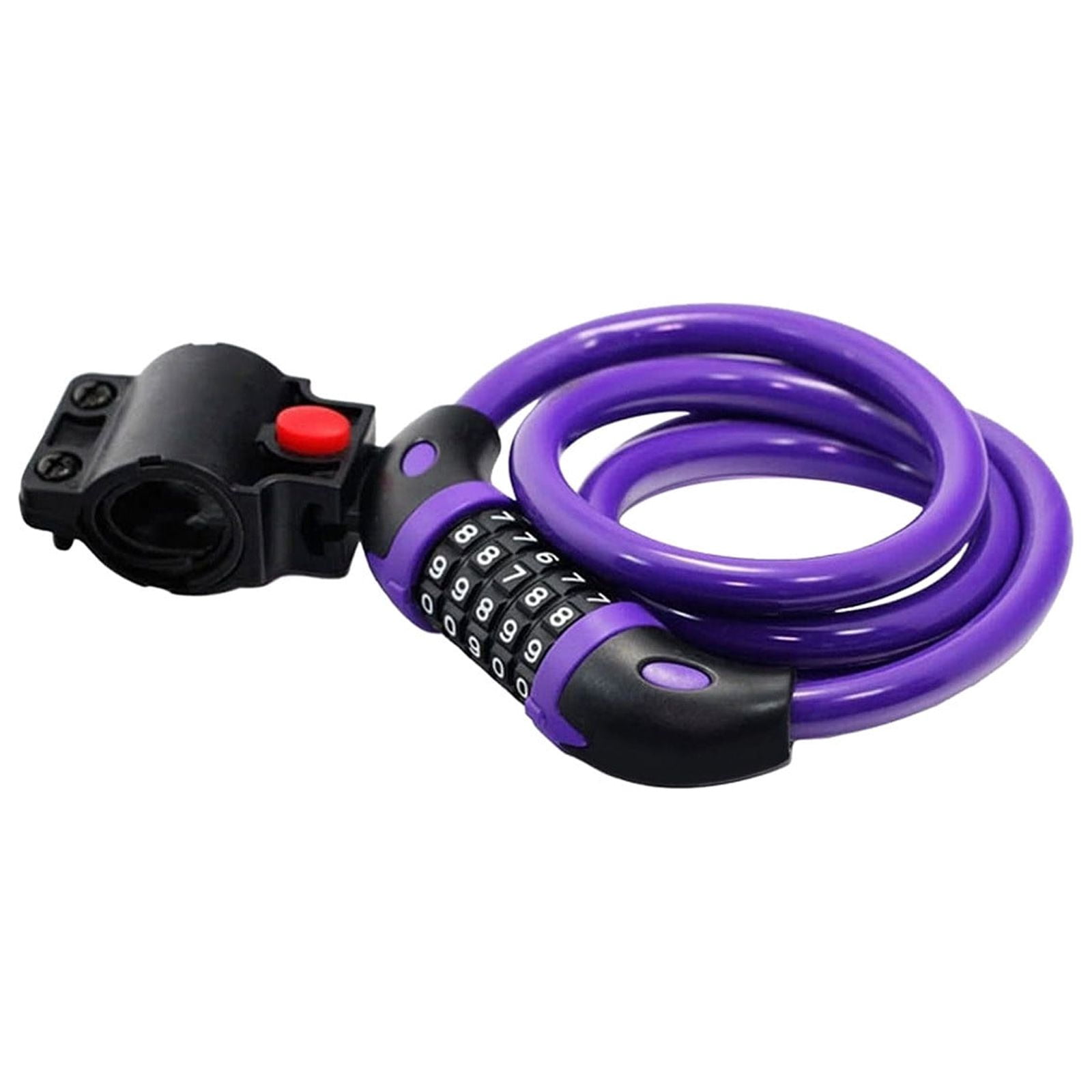 Bike Lock Cable, Resettable Cable Lock, Self Coiling 5 Digit ...