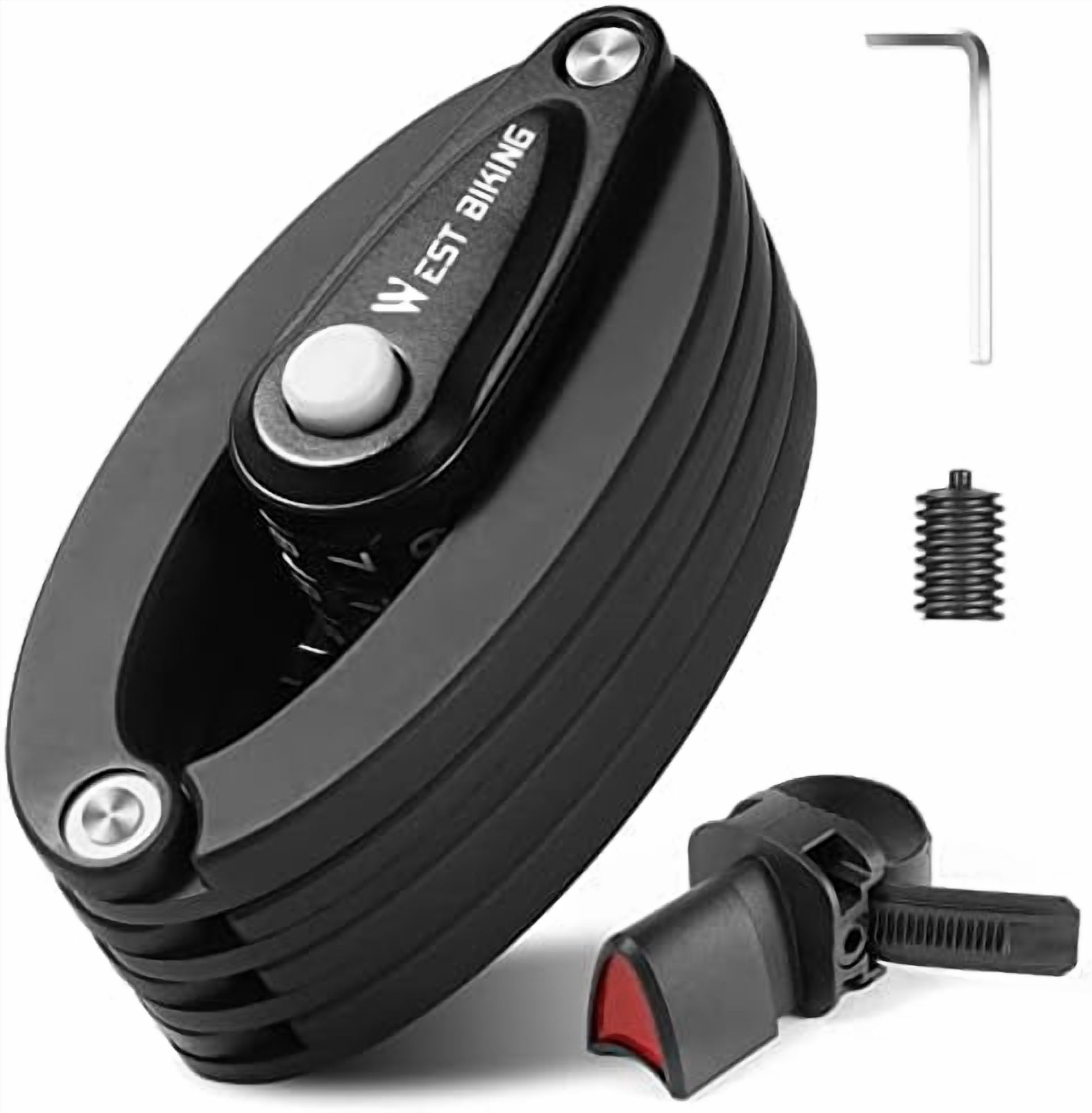 Bike Locks Heavy Duty Anti Theft Bicycle Lock Folding 4-Digit Level 6 ...