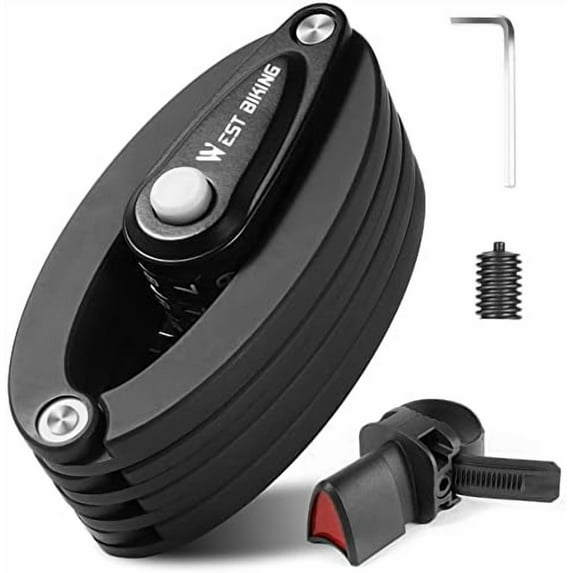 Bike Locks Heavy Duty Anti Theft Bicycle Lock Folding 4-Digit Level 6 ...