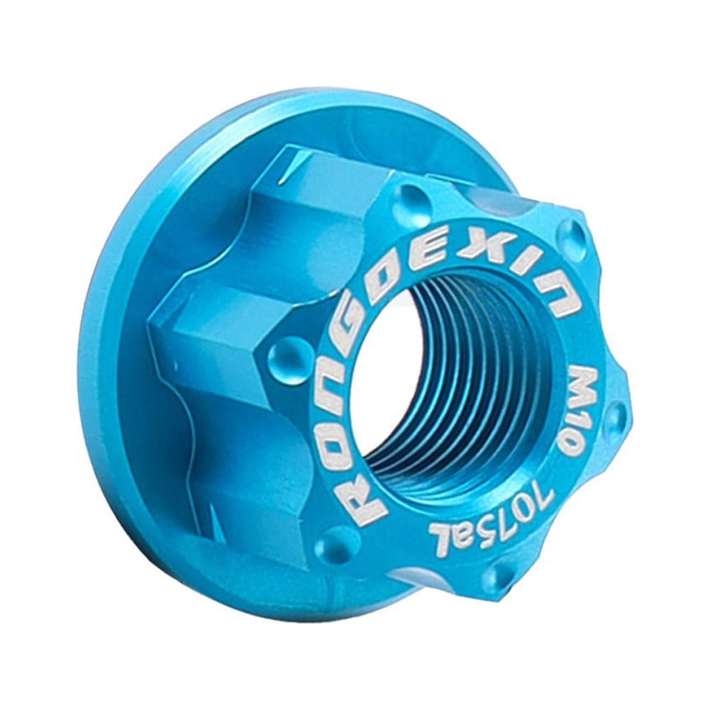 Bike M10 Hub Nut Flange Before Rear Wheel Lock Screw Aluminum Bolt For ...