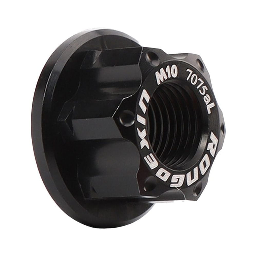 Bike M10 Hub Nut Flange Before Rear Wheel Lock Screw Aluminum Bolt For ...