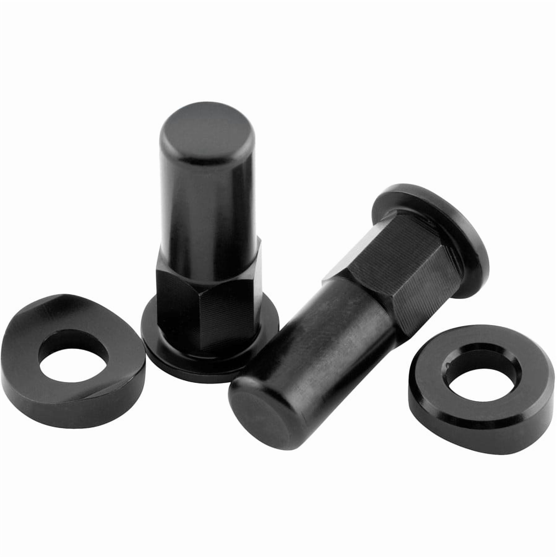 Bike Master 151628 Aluminum Black T6 Rim Lock Nuts, Pack of 2 - Walmart.com