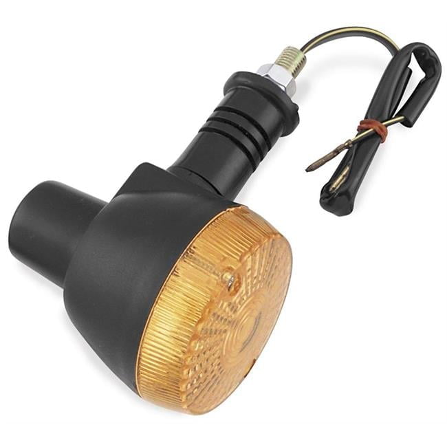 BikeMaster Black Rear Turn Signal w/ Orange Lens 25-2233 - Walmart.com