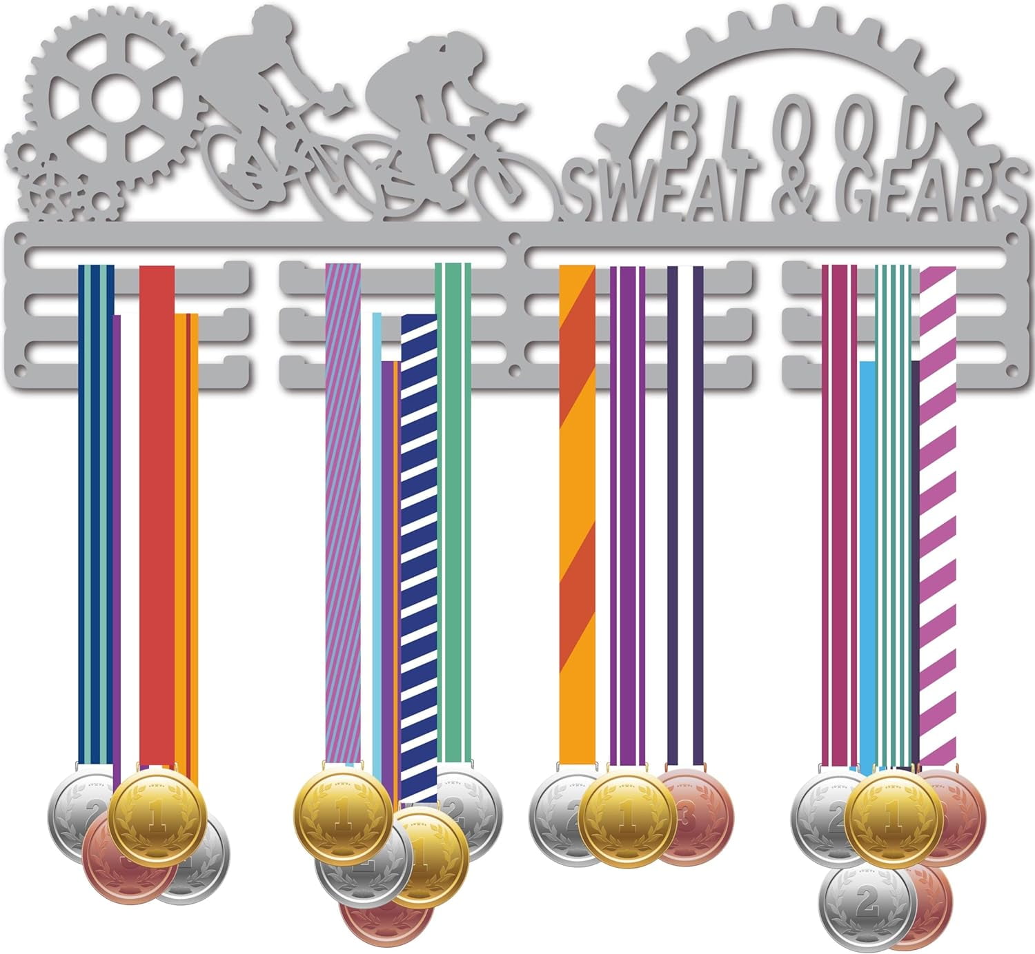 Bike Medal Holder Sports Medal Hanger Display Metal Hanging Athlete ...