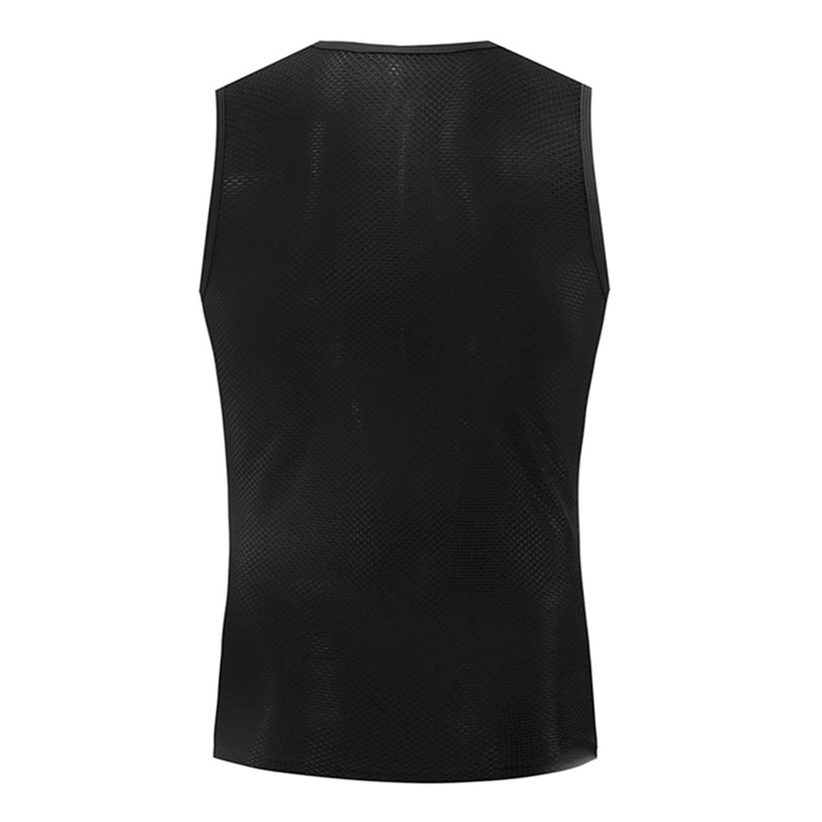 Bike Men's Sleeveless Cycle Undershirt Quick Dry Bike Base Layer Vests ...