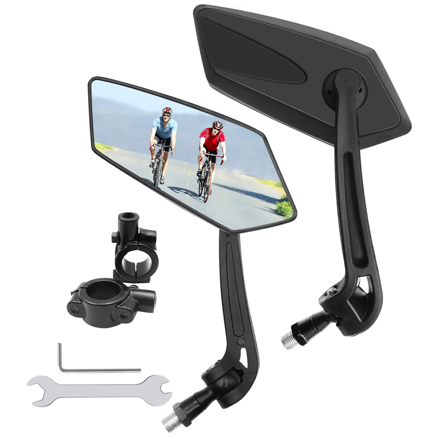 Bike Mirror 1Pair NEW Handlebar Bicycle Mirror, HD 360° Adjustable Wide ...