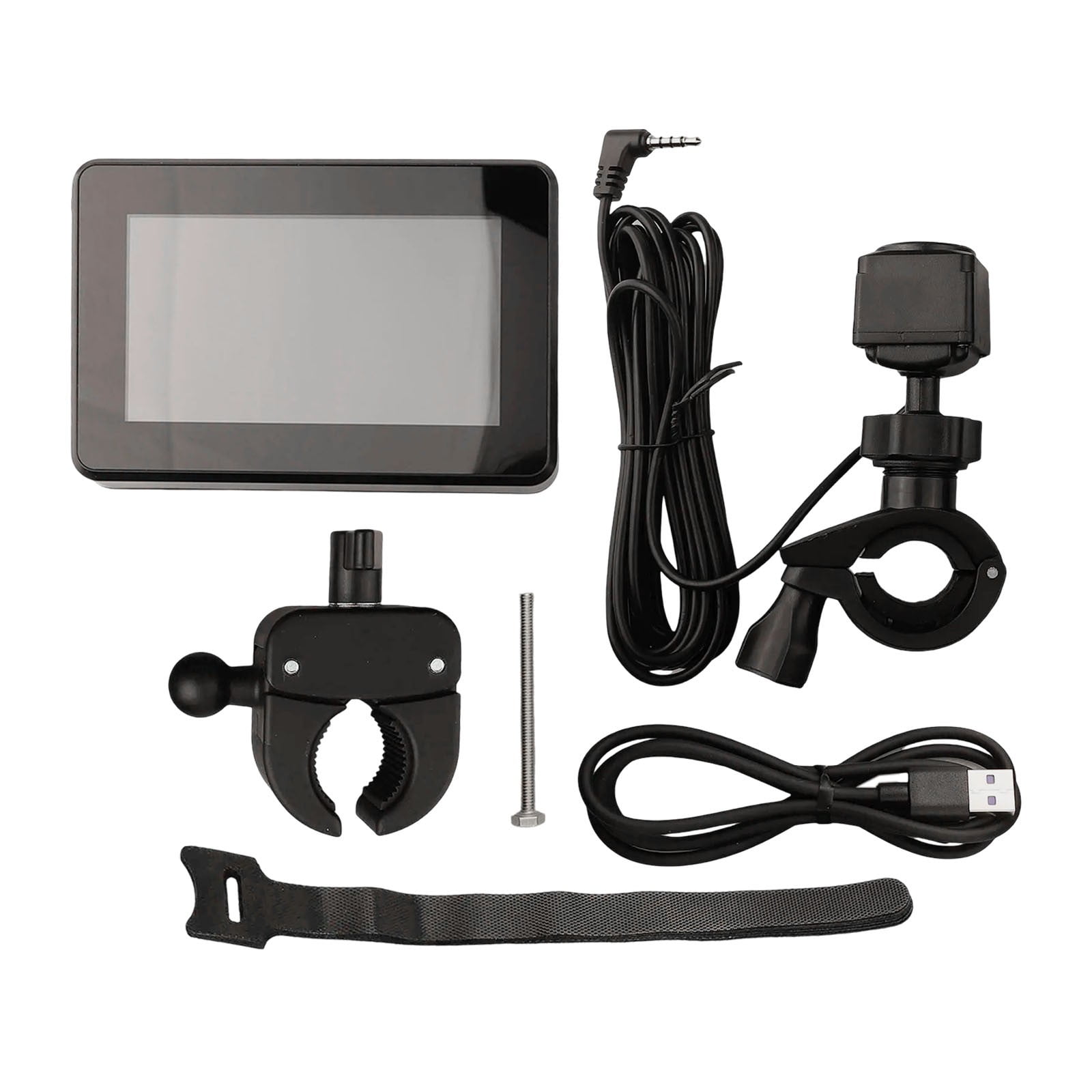 Bike Mirror Recorder AHD 1080P 360° Adjustable Camera Display with USB ...