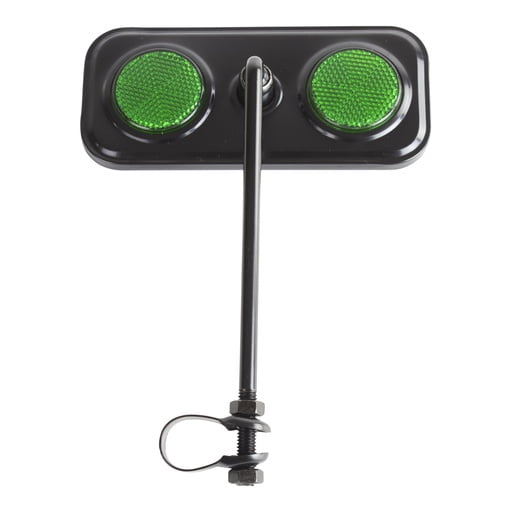 Bike Mirror Rectangle Black/Green Reflectors - Walmart.com