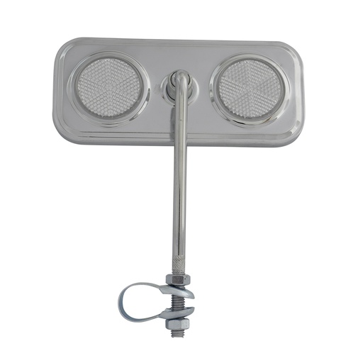 Bike Mirror Rectangle Chrome/Clear Reflectors - Walmart.com
