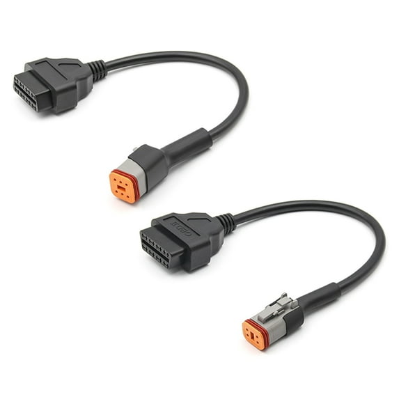 Bike Motorcycle Engine Diagnostic Scanner Cable, for 6+4 Pin Systems Accurate Diagnostics and ...