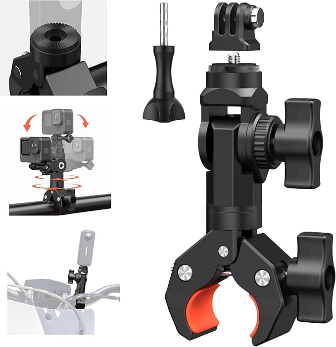 Bike Motorcycle Handlebar Action Camera Mount Holder for Gopro Insta360 ...
