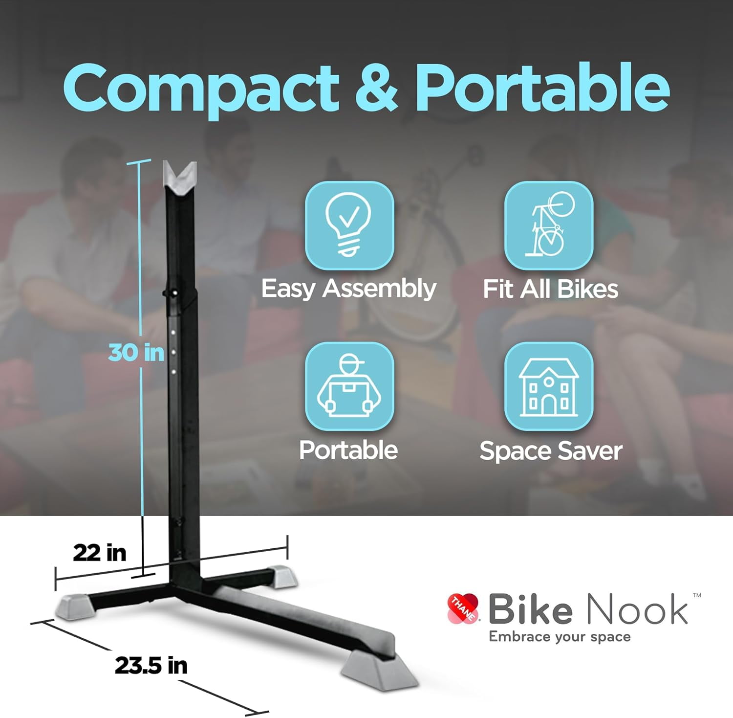 Bike Nook Bike Stand & Vertical Storage Rack - The Original Vertical ...