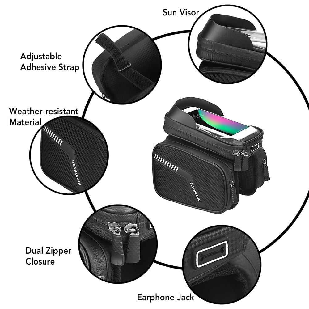 Bike Pannier,Frame Pouch Bike Mountain Bike Tube Mtb Mountain Waterproof Frame Pouch Mewmewcat ...