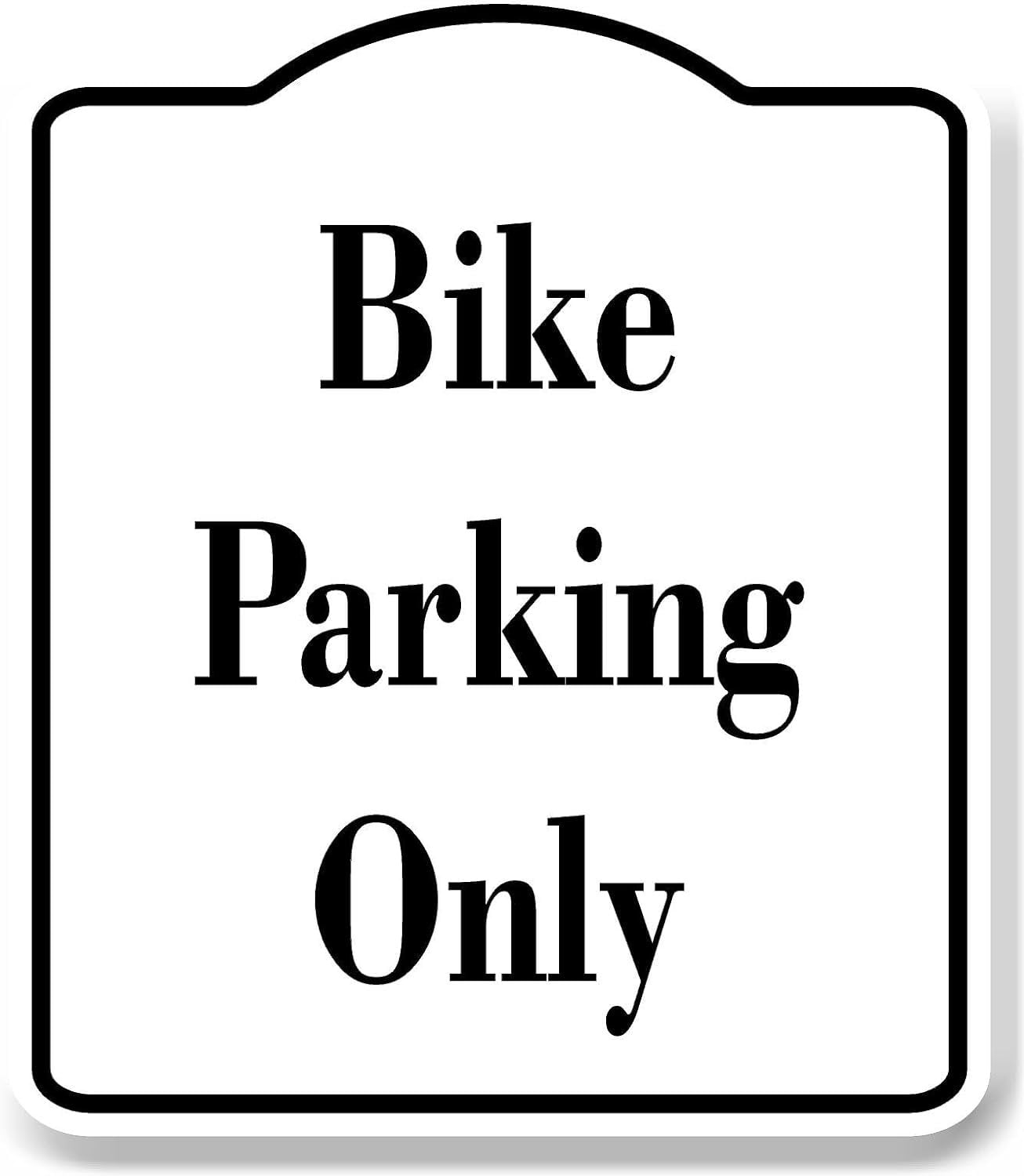 Bike Parking Only WB Aluminum Composite Sign 8.5''x10'' - Walmart.com