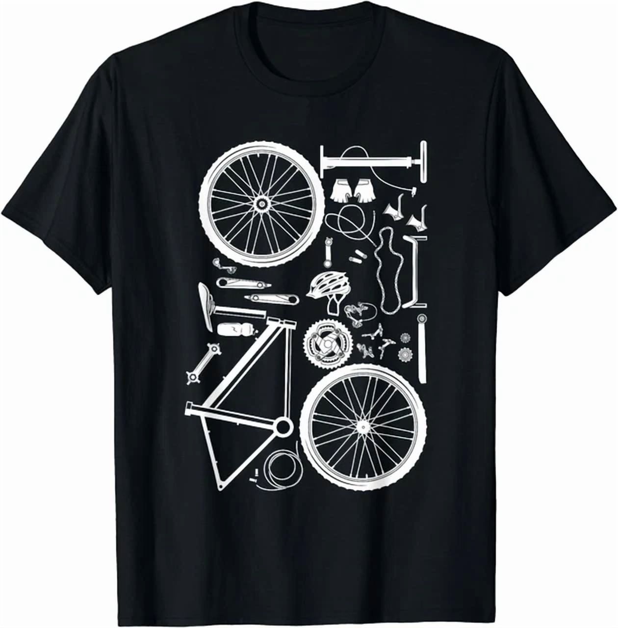 Bike Parts Downhill Rider Mountainbike Mtb Cycling Unisex S-5XL T-Shirt ...