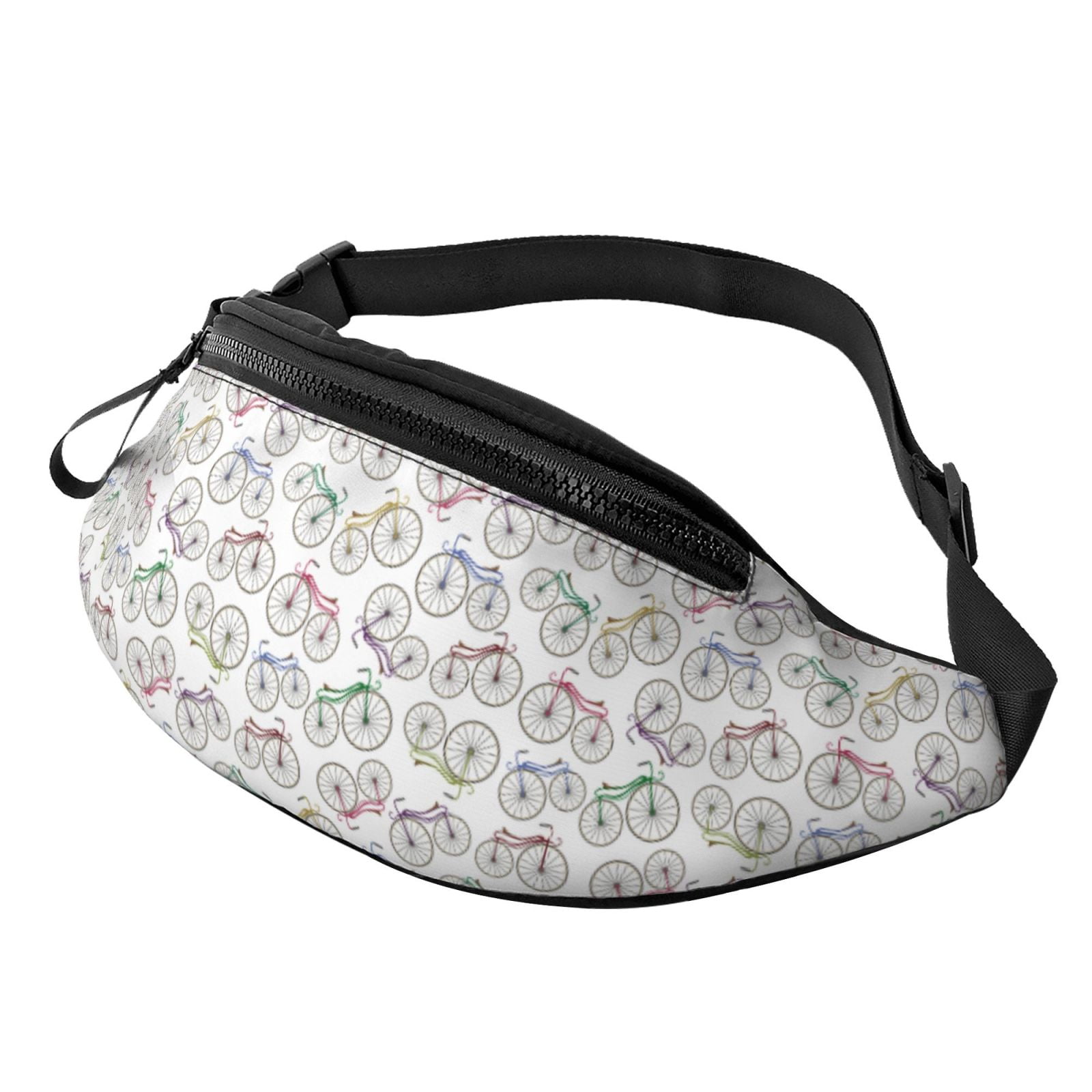 Bike Pattern Clean Fanny Packs Waist Bag Crossbody Bags for Women Men ...