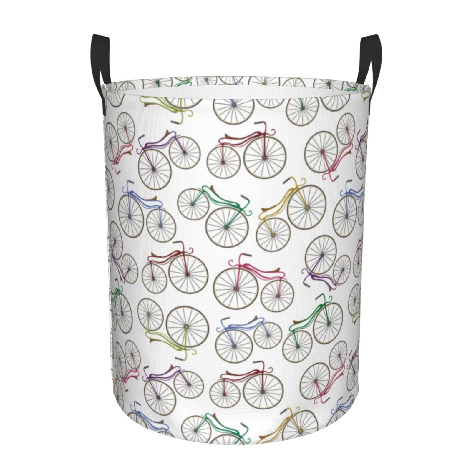 Bike Pattern Clean Laundry Basket, Laundry Hamper Waterproof Laundry ...