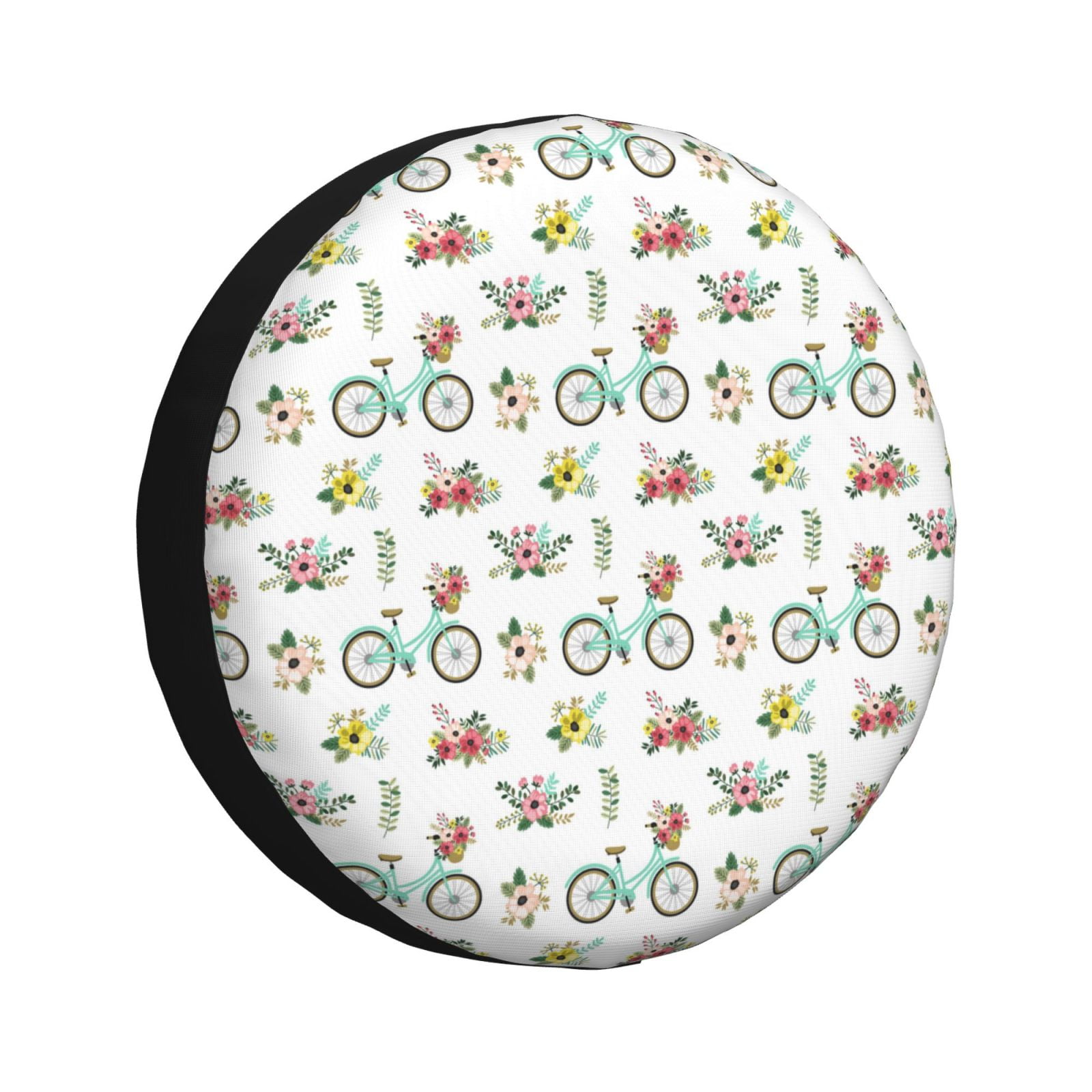 Bike Pattern flower Spare Tire Cover for Trailer Camper RV Truck SUV 14 ...