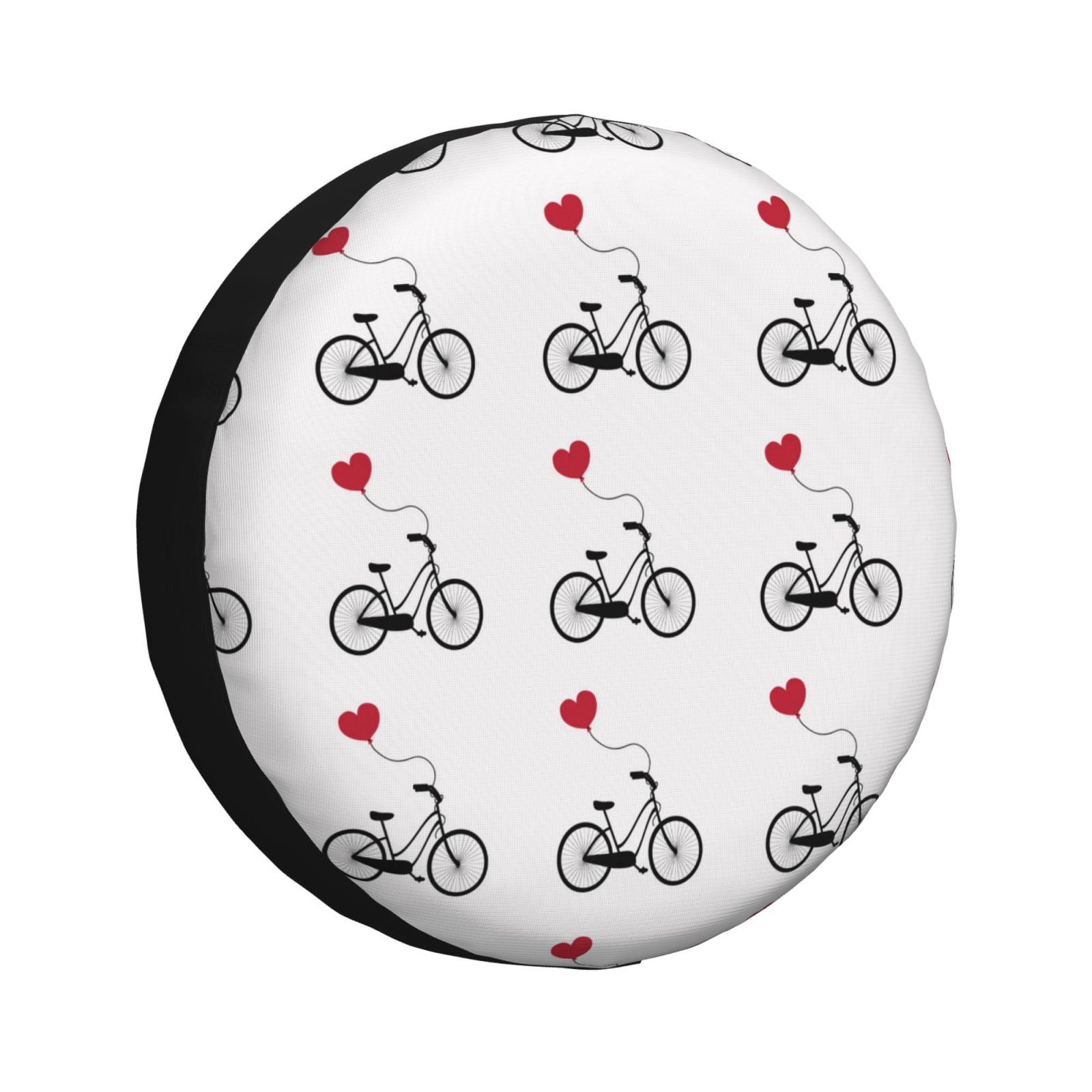 Bike Pattern heart Spare Tire Cover for Trailer Camper RV Truck SUV 16 ...