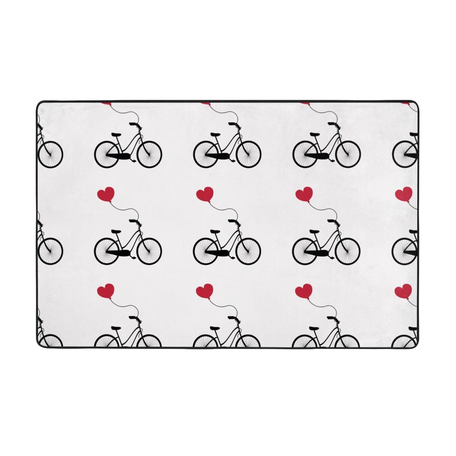Bike Pattern heart Universal Door Mat Indoor Entrance, 60×39 Non-Slip ...