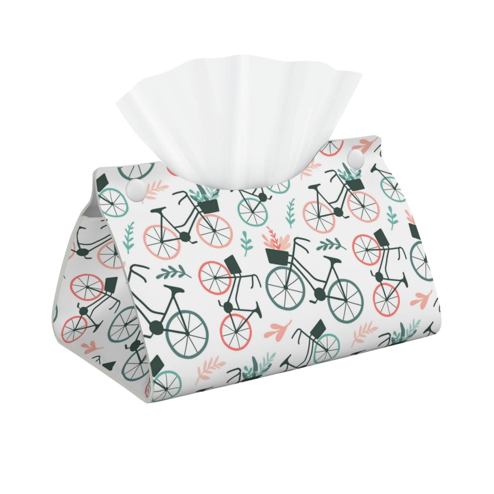 Bike Pattern leaf Tissue Box Cover, Modern Long Tissue Box Holder ...