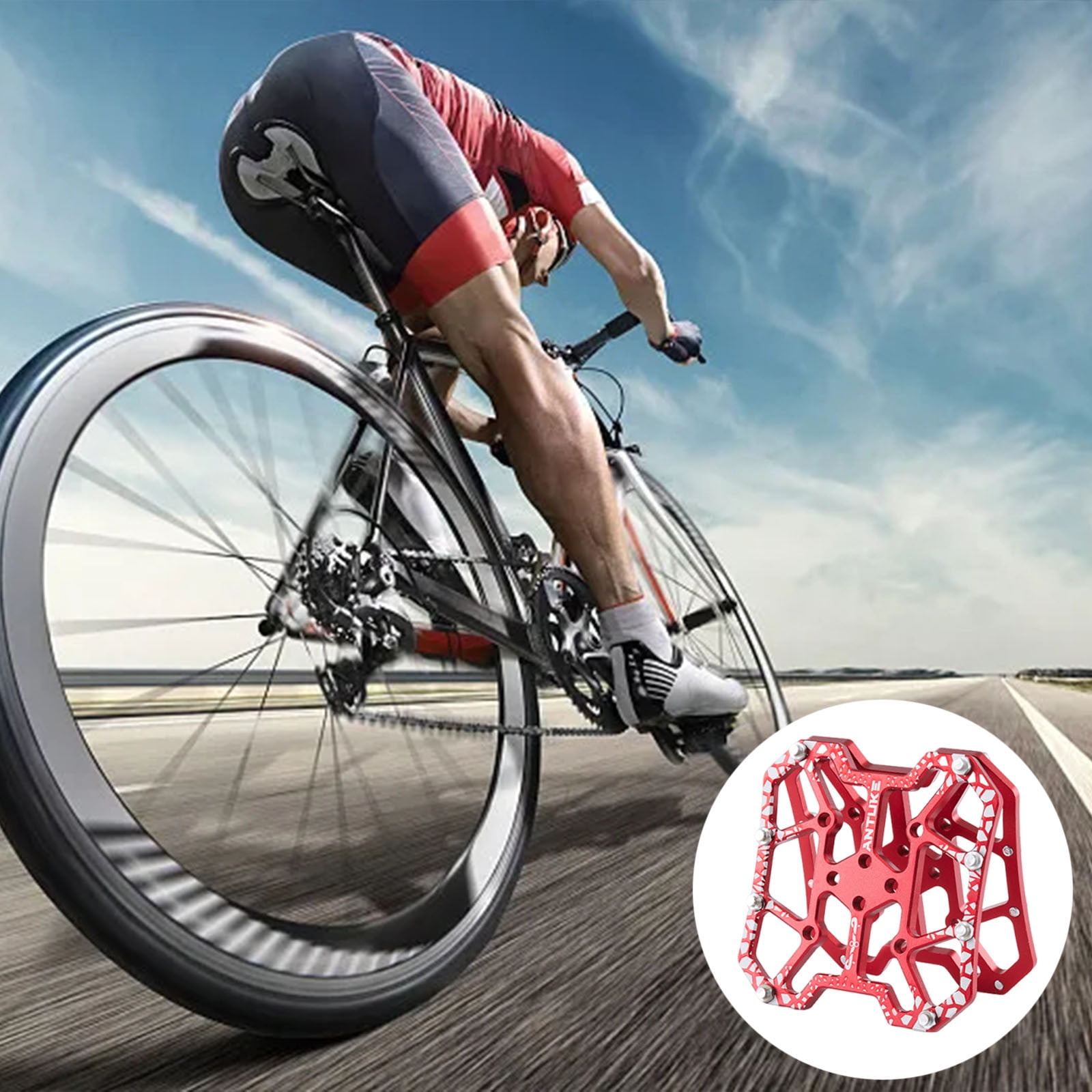 Bike Pedal Adapter 1 Pair Aluminum Alloy Bike Bicyle Clipless Pedal ...