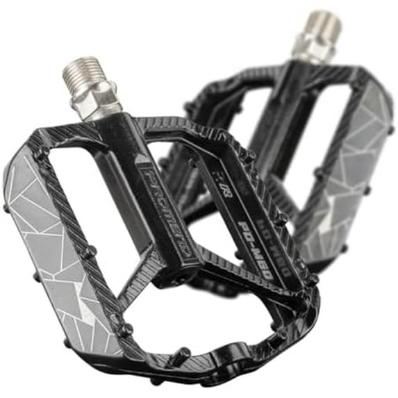 Bike Pedals 9/16" - 3 Sealed Bearings MTB Pedals, Aluminum Alloy Flat Pedals, Non-Slip ...