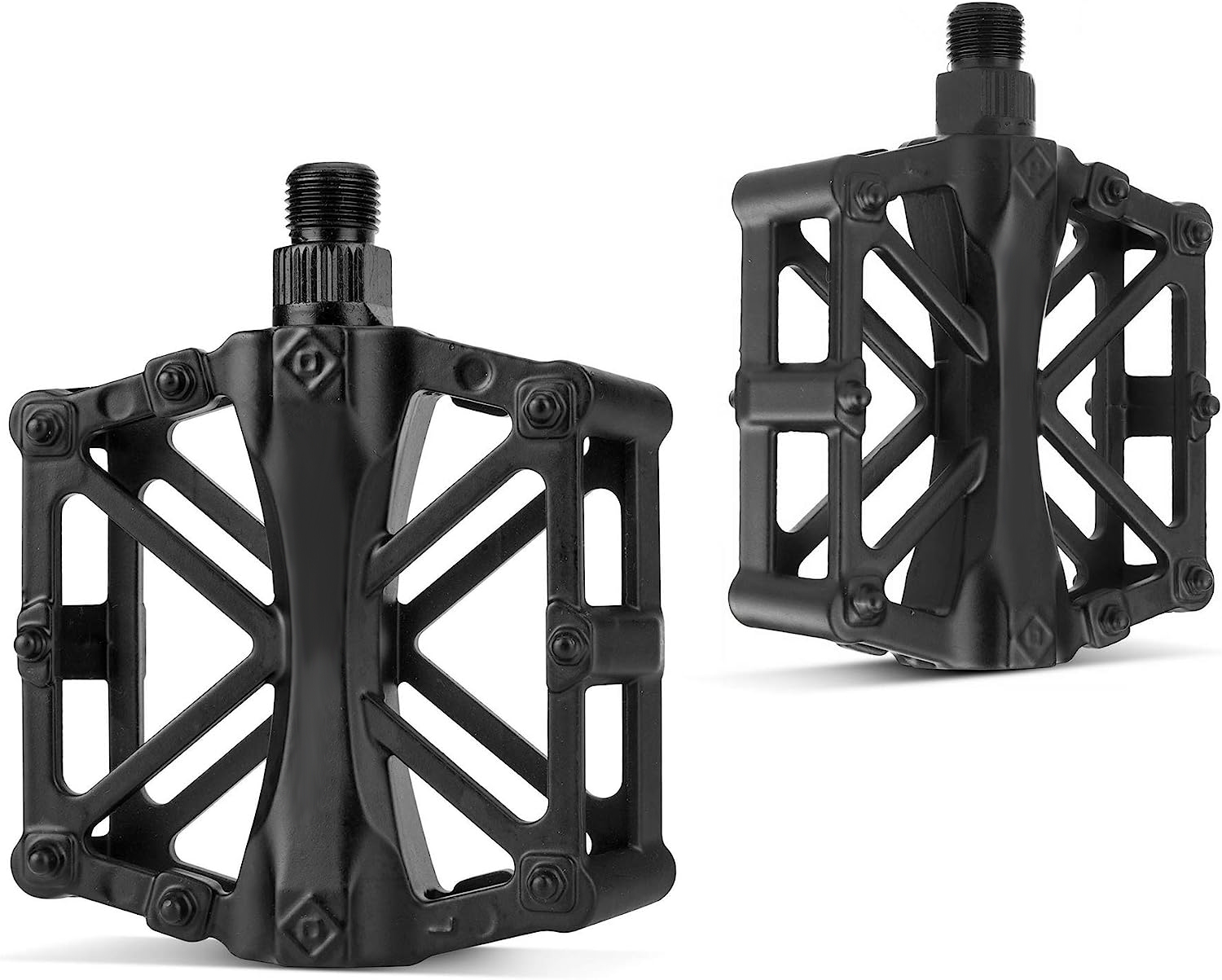 DMR V12 Platform Pedals 9/16" Concave Aluminum Body 20 Removable Grip ...