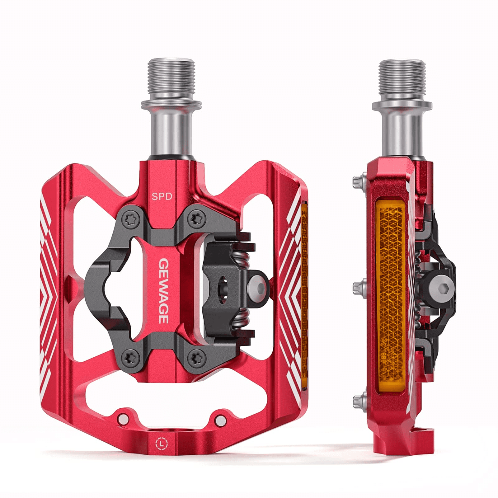 Bike Pedals Dual Sided Pedals Plat & SPD Clipless Pedal 3 Sealed ...