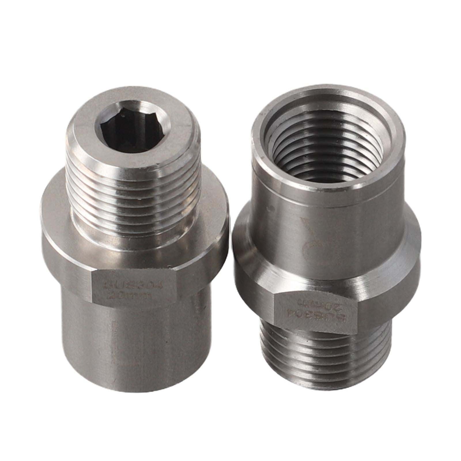 Bike Pedals Spacers Adapters Fit 1/2 Inch 9/16 Inch Stainless Steel ...